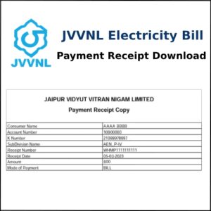 How to Download JVVNL Electricity bill Payment Receipt (only 3 steps ...