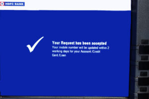 How To Change HDFC Account Registered Mobile Number via ATM [In 2 ...