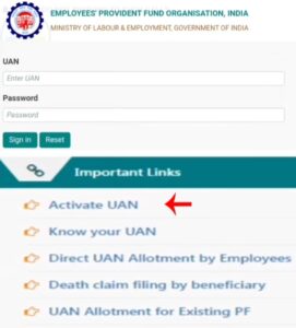 How to Activate UAN Number & Generate UAN Password - BankBooklet.com
