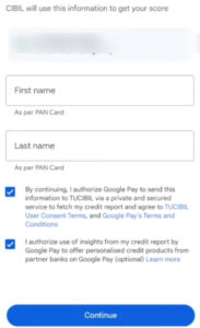 Check Free CIBIL Score & Report on Gpay App - BankBooklet.com