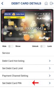 How to Generate/Change Indian Bank Debit Card Pin using IndOASIS App? - BankBooklet.com