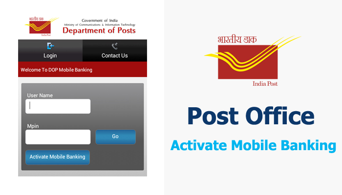 India Post Office Mobile Banking - Steps to Register & Activate ...